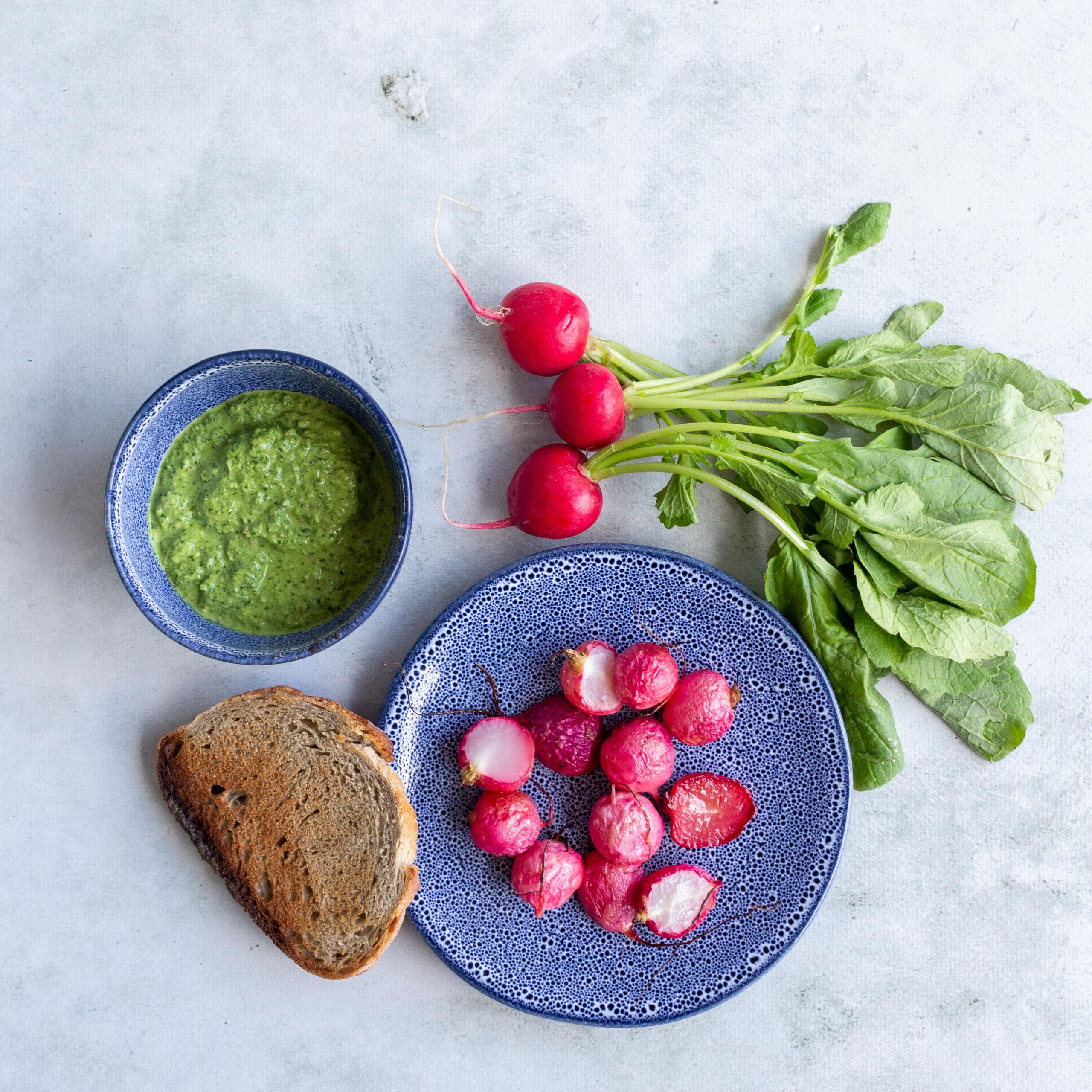 Geroosterde radijs met radijsloofpesto - Em's Real Food